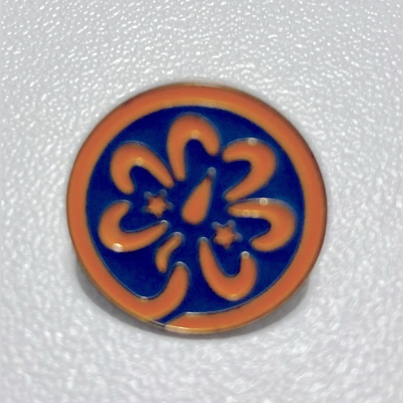 Accessories | Vintage198s Girl Scout World Trefoil Wagggs Pin Blue ...